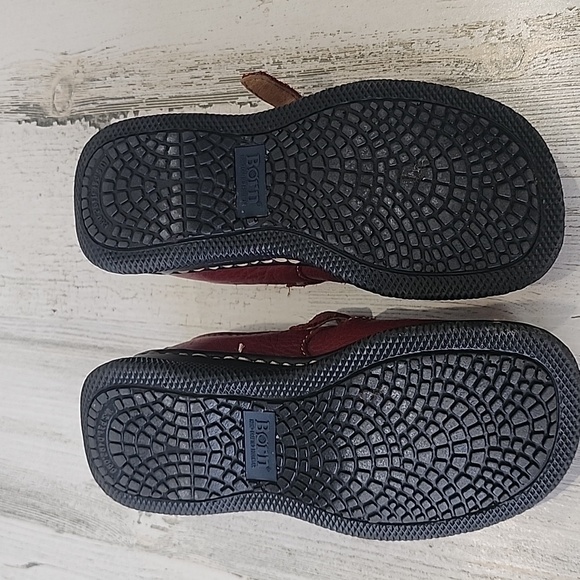 Born | Shoes | Born Red Leather Mary Janes Buckle Closure Floral Cutout ...